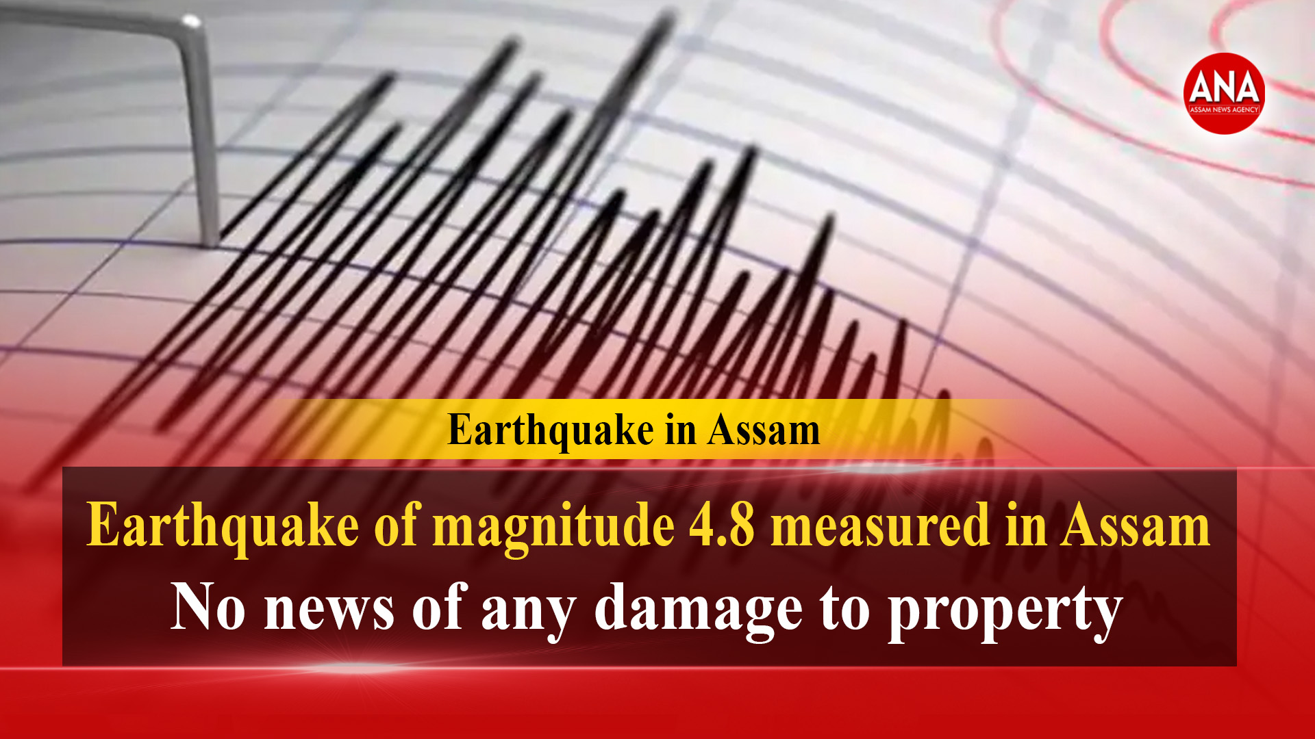 Today Earthquakes in Assam, India - Assam News Agency